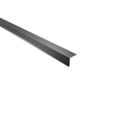 Traufenblech | 5 x 5 cm | 100° 0,63 mm Anthrazitgrau (RAL 7016) 25 µm ...