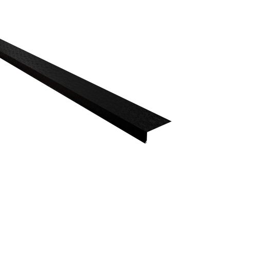Traufenblech | 8 x 3 cm | 95° 0,50 mm Tiefschwarz (RAL 9005) | DWZ